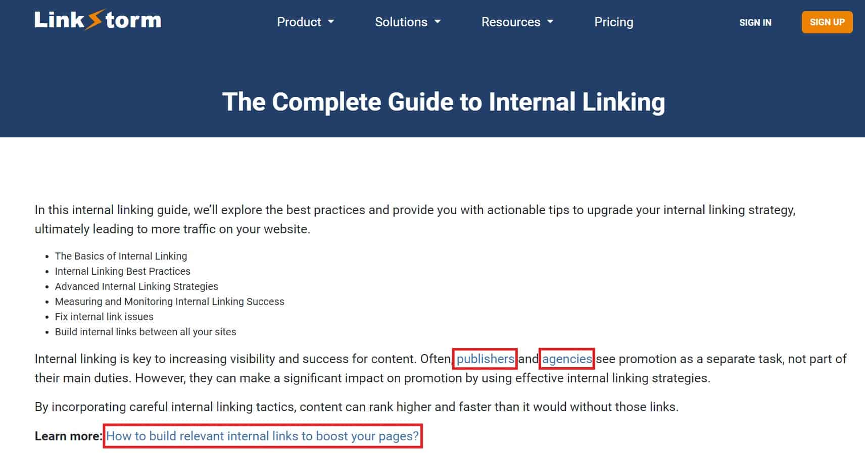 Top 6 Internal Linking Best Practices for SEO in 2025 - LinkStorm